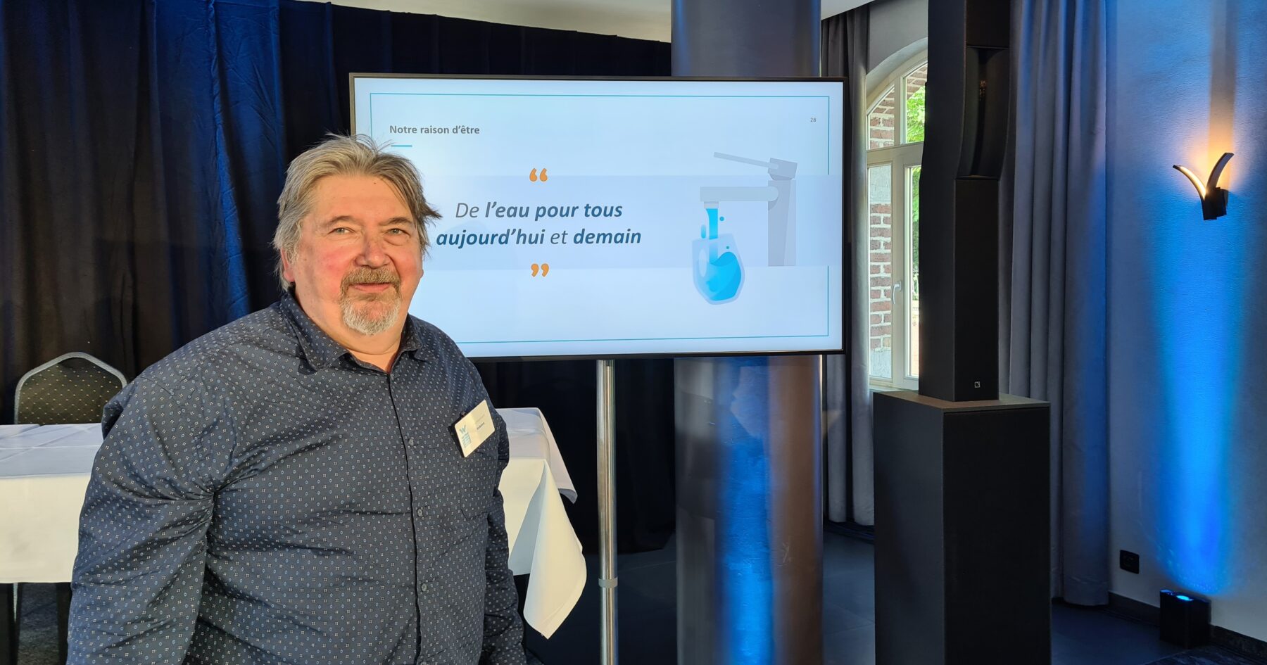 Depuis 40 ans, il représente la commune de Rebecq à la SWDE